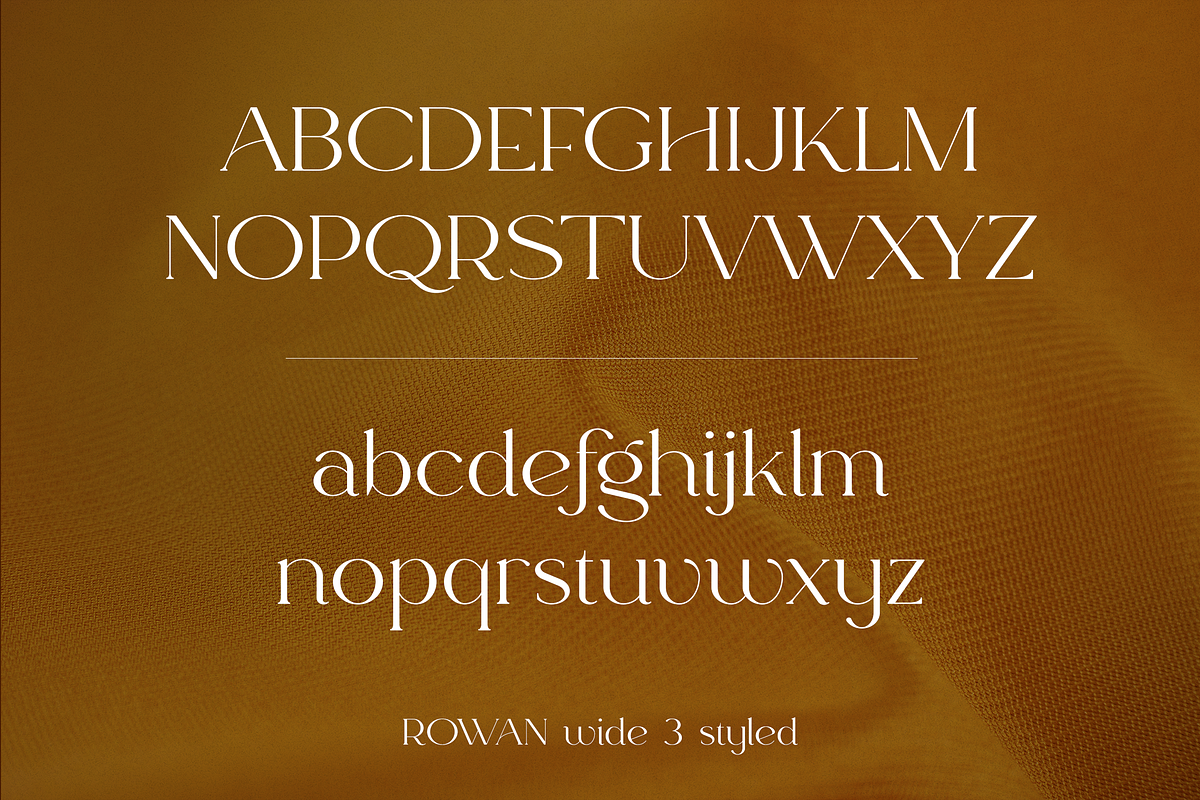 Rowan typeface - 116 styles & script