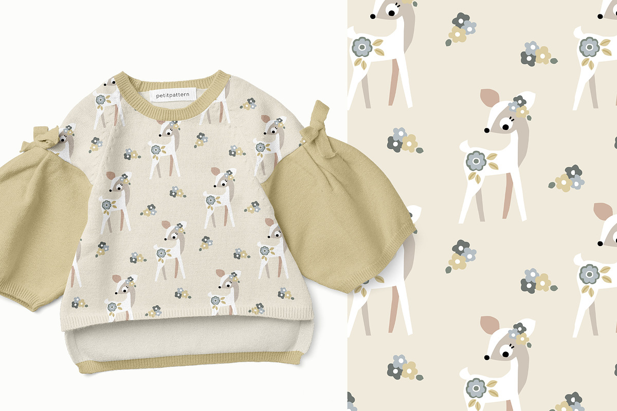 Primrose pattern collection, a Pattern Graphic by Muriel Petitpattern