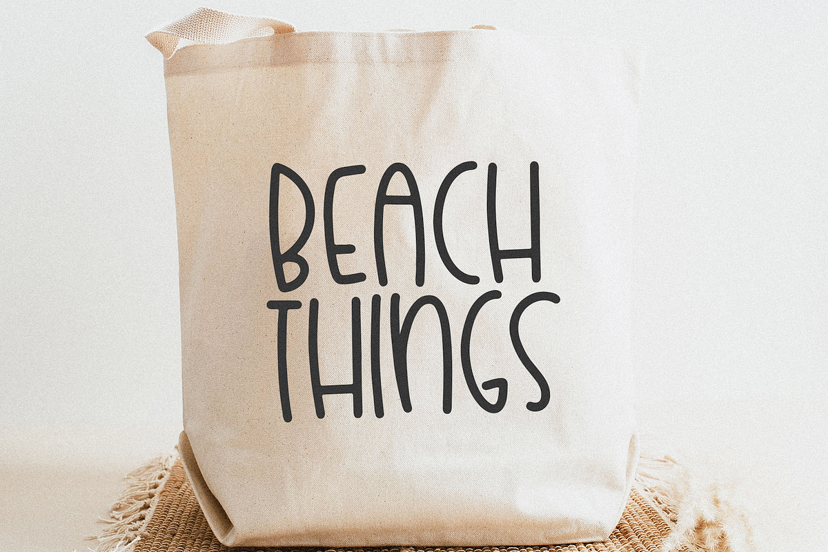 Beach Bikini | Fun Handwritten Font, a Font by KA Designs