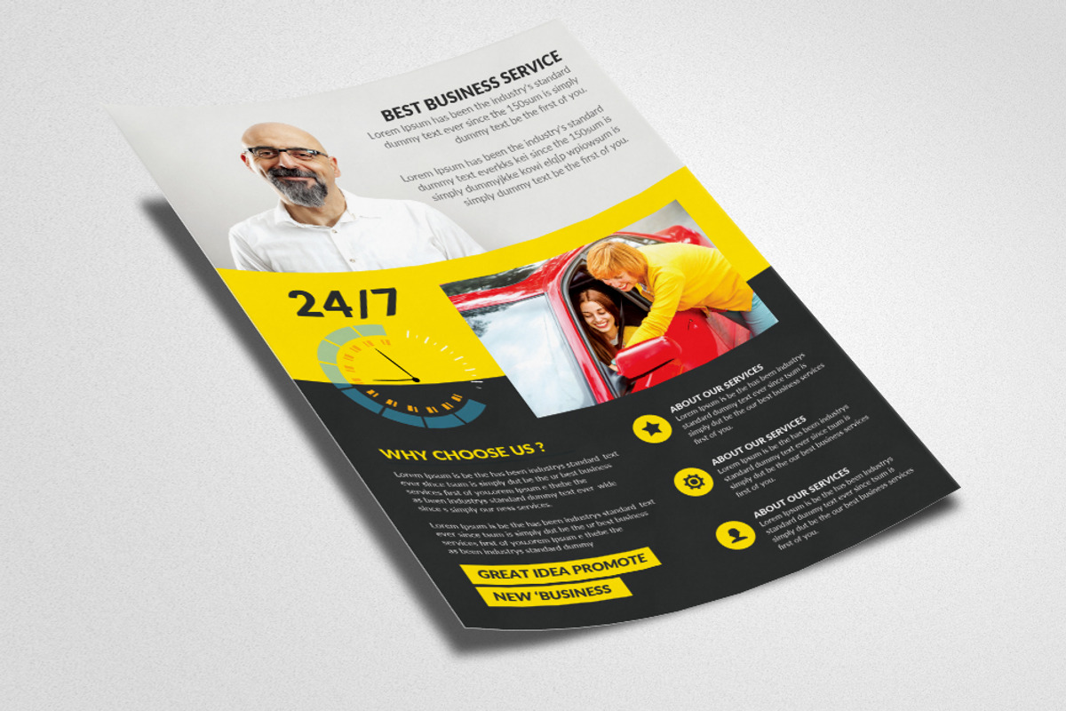 Learn Driving Flyer Templates, a Flyer Template by Psd Templates