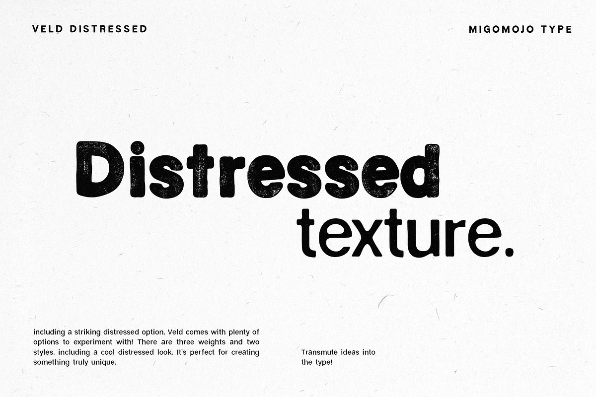 Veld Distressed Font