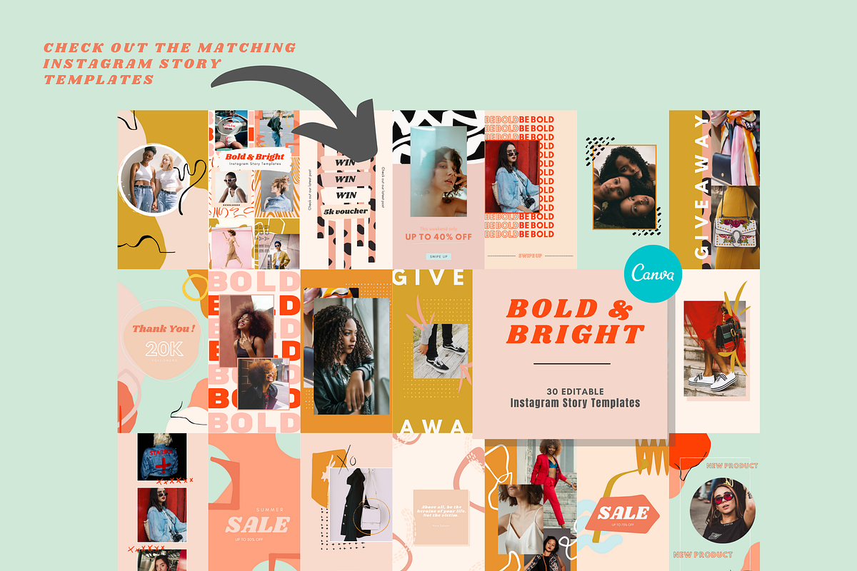 Bold & Bright Insta Post Templates, a Social Media Template by ...