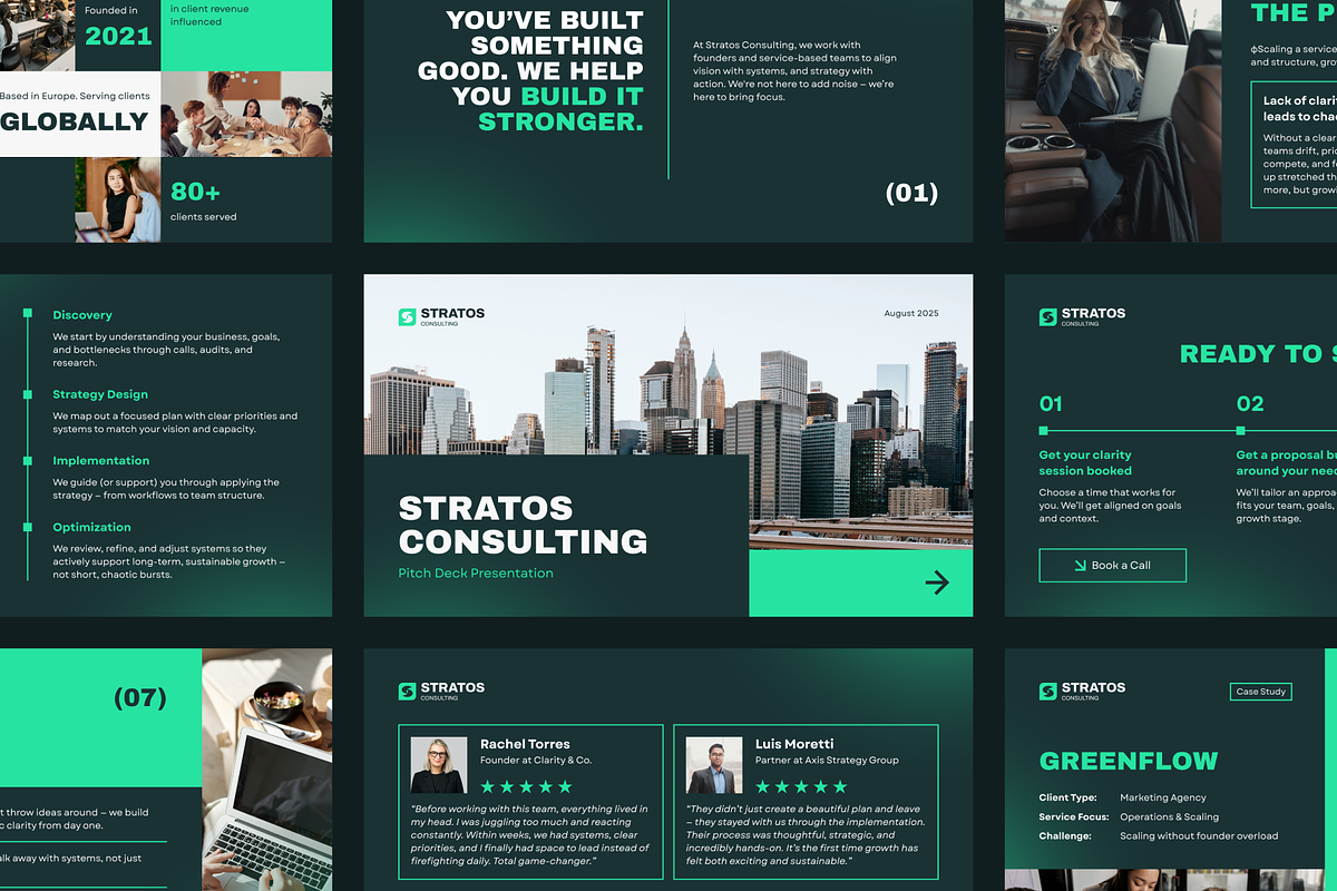 Canva Pitch Deck Template | Stratos, a Presentation Template by Mirely ...