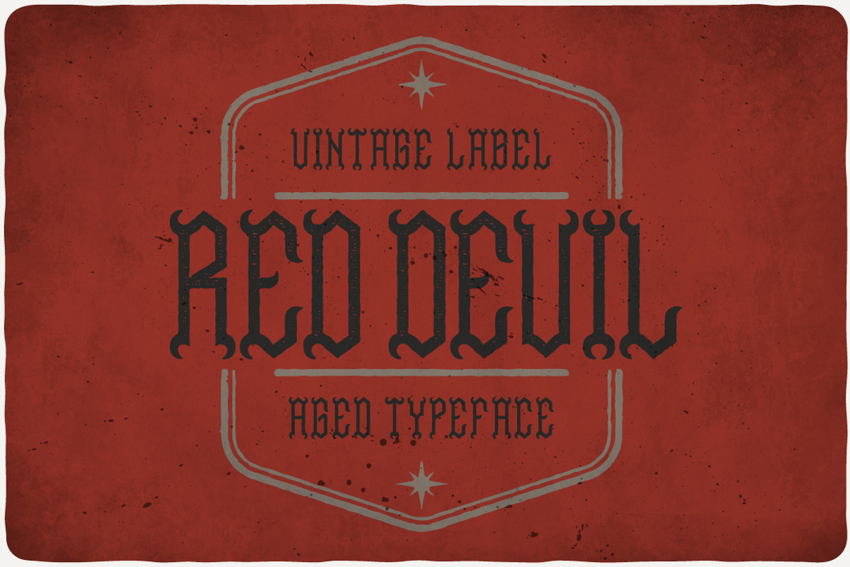 Red Devil Typeface, a Symbol Font by VozzyStock