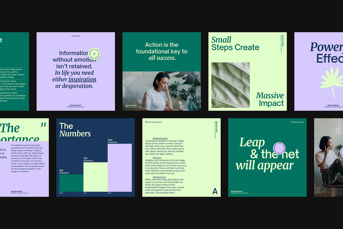Business Templates (Canva & PSD), a Social Media Template by at.studio