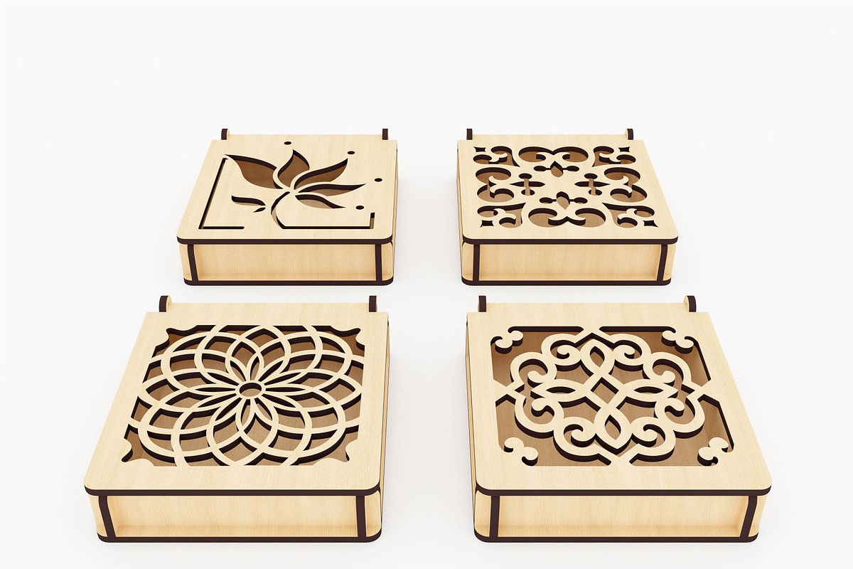 Decorative Gift Box Laser Cut Files, an Object Graphic by STLaserDesignArt