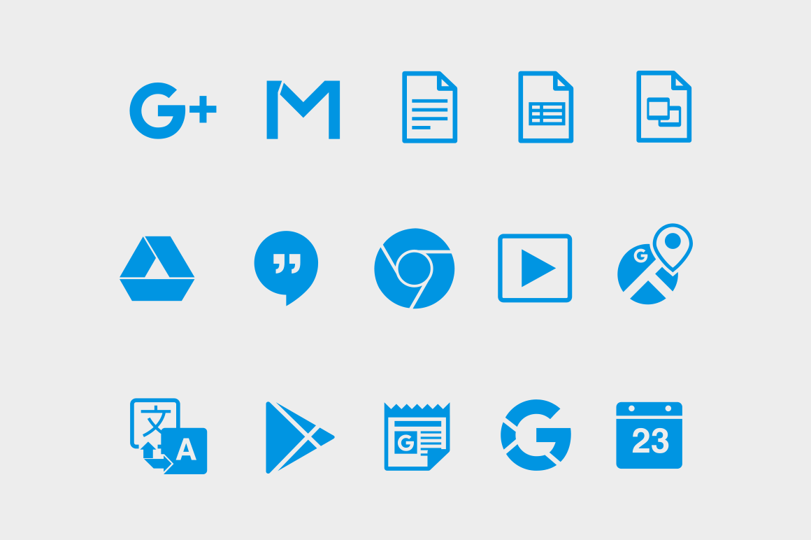 15 Google Product Icons, an Icon by Creative VIP