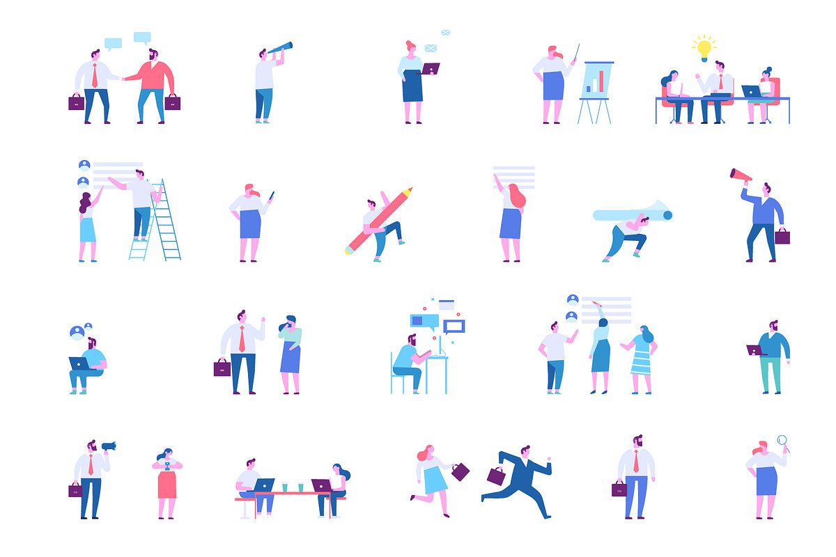 Different people big vector set, a Person Illustration by Vector_Art