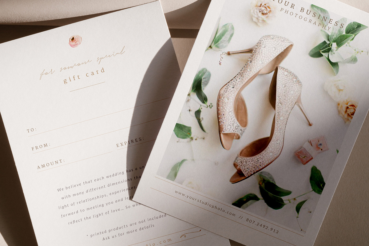 Photographer Gift Card Template, a Card Template by By Stephanie Design