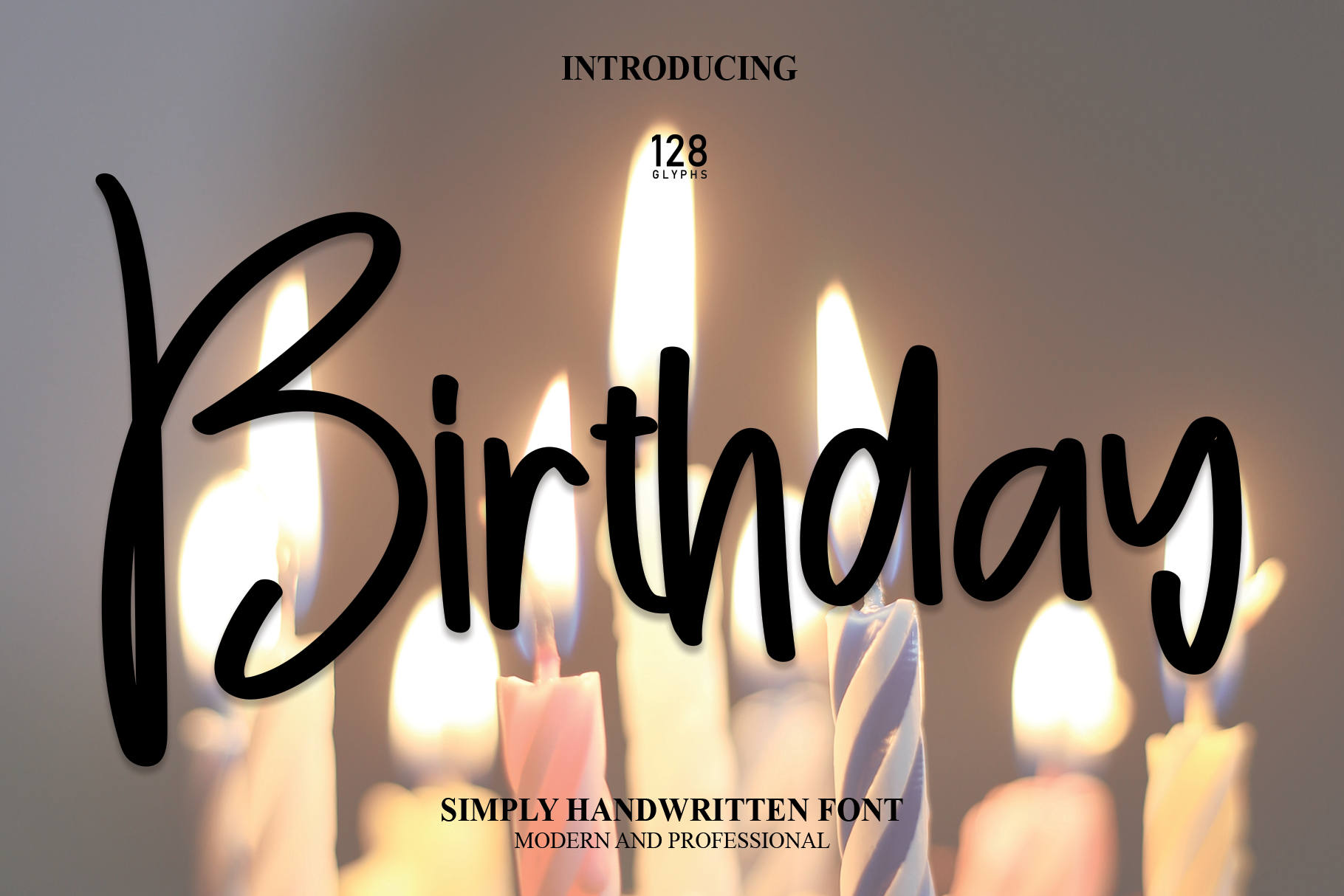 Birthday | Script Font, a Script Font by Scratchones
