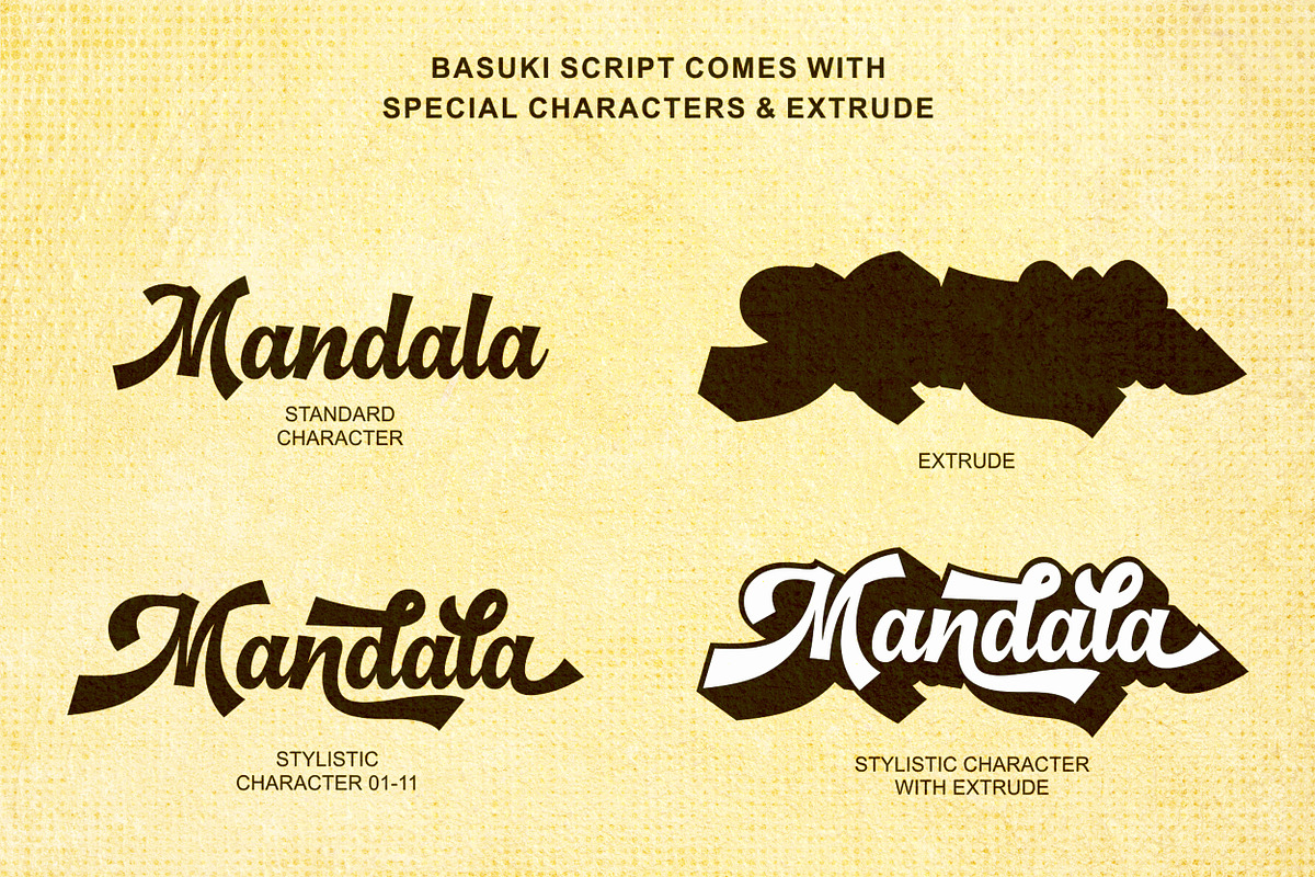 Basuki Script Font, a Script Font by Allmostudio