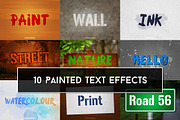 Painted Text Effects, a Brushes & More by Krukowski Graphics