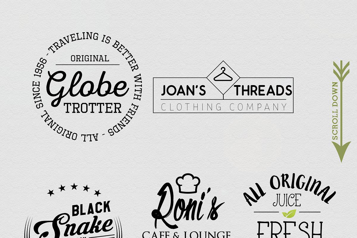 10 Trendy Logo Templates, a Branding & Logo Template by Vector Chameleon