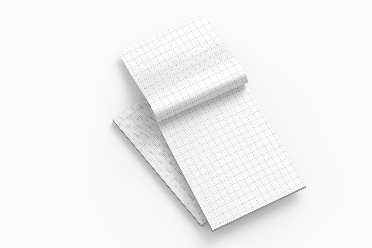 Stacked Notepad Mockup Set Template