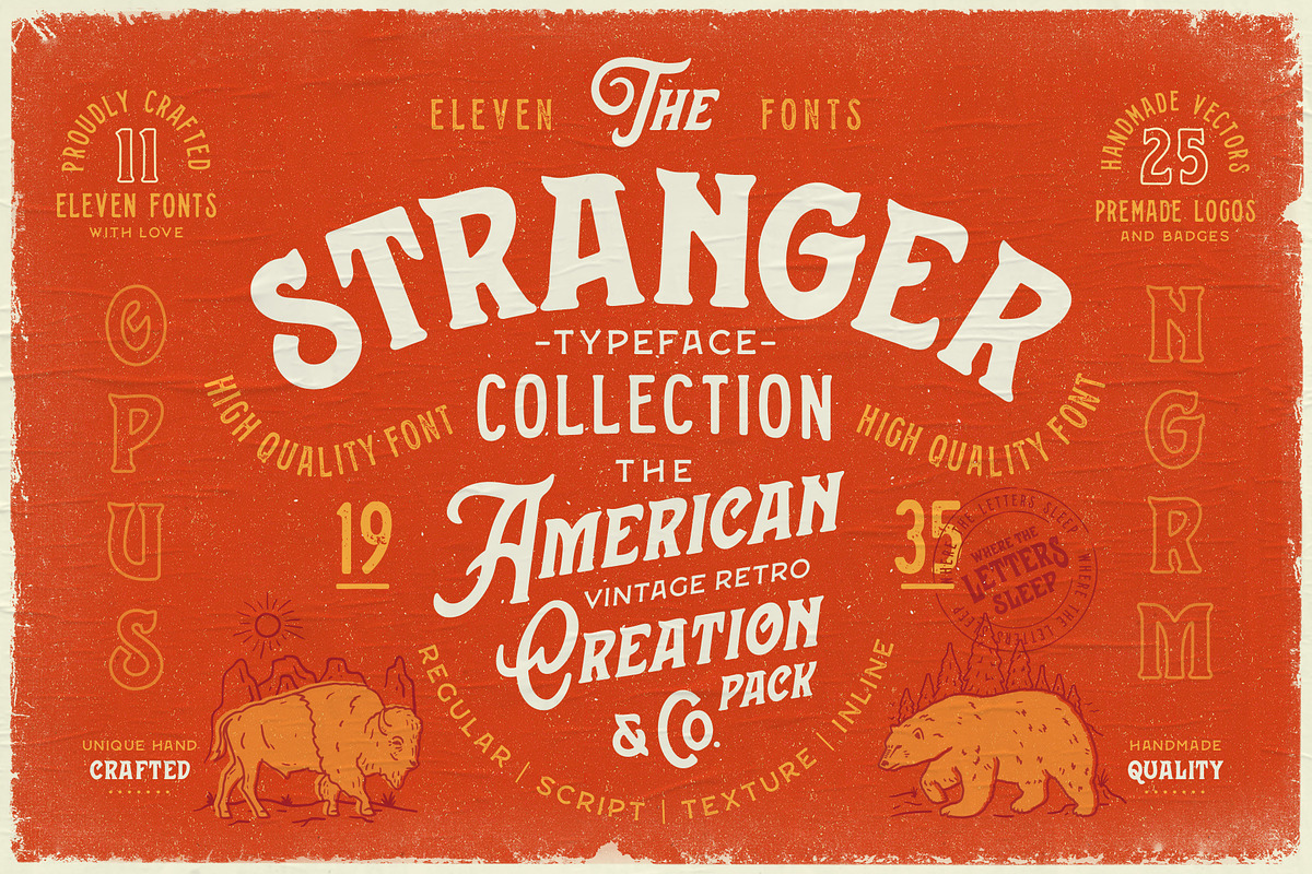 Stranger Font Collection