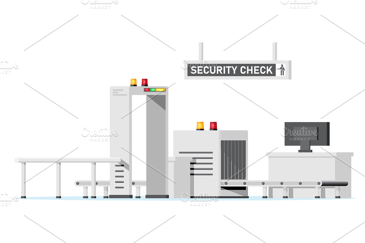 Passengers Security Check., a Technology Illustration by Abscent