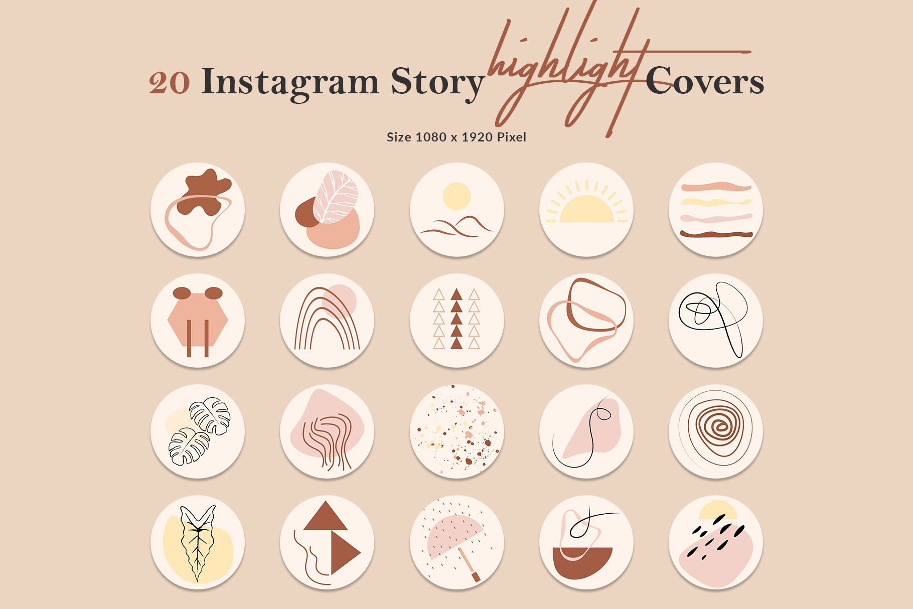 Instagram Story Highlight Covers, a Social Media Template by Amit Debnath
