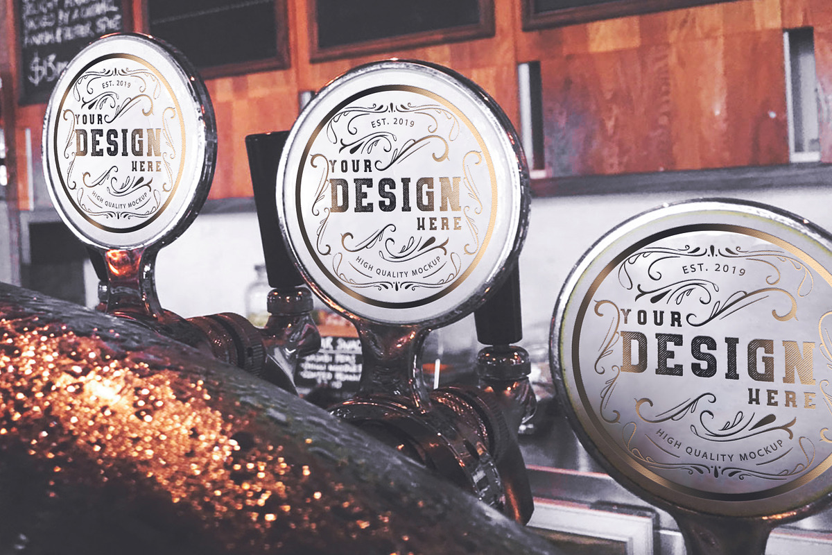 Beer Tap Label Big Pack, a Product Mockup by Mila