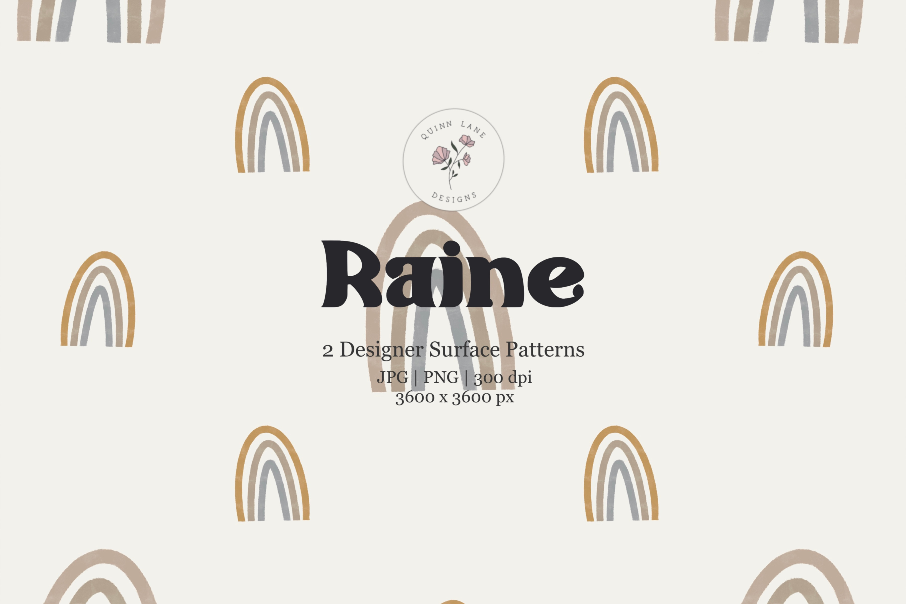 Bohemian Rainbow Surface Pattern