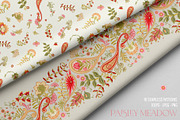 Paisley Meadow Seamless Patterns, a Pattern Graphic by Elen-Lane
