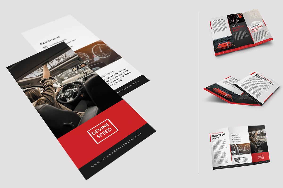 Car Tri-Fold Brochure, a Brochure Template by Nandita Pal