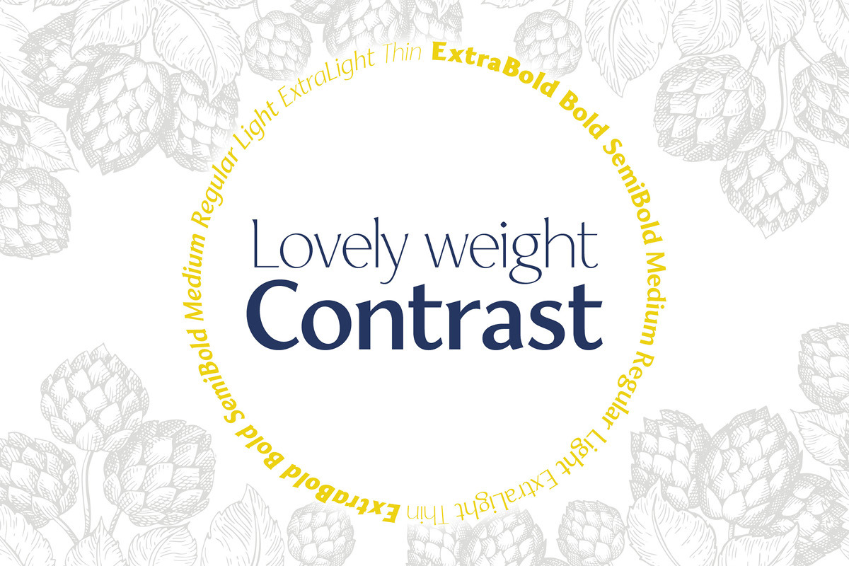 Yorkie font family by Fontpeople