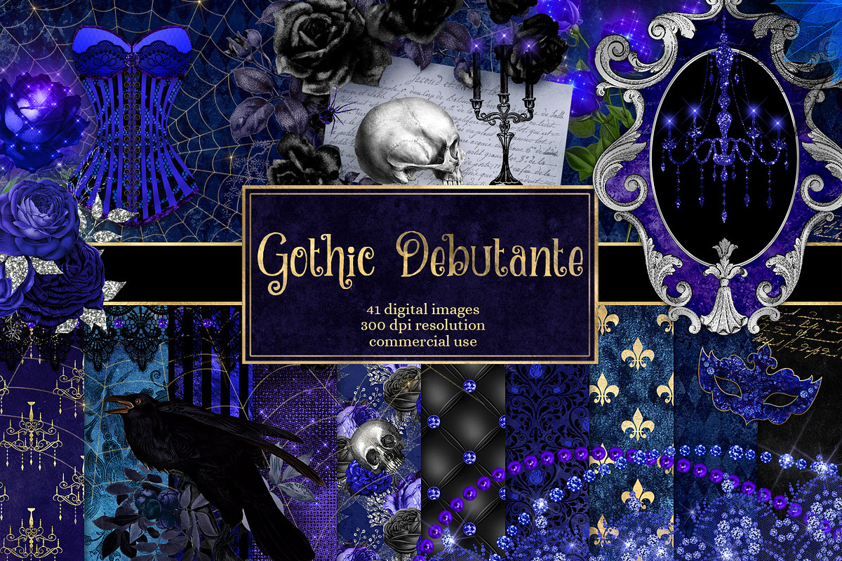 Gothic Debutante Graphics, an Illustration by Digital Curio