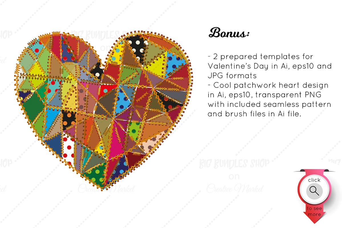 Valentine’s day clipart bundle, an Illustration by Big Bundles Shop