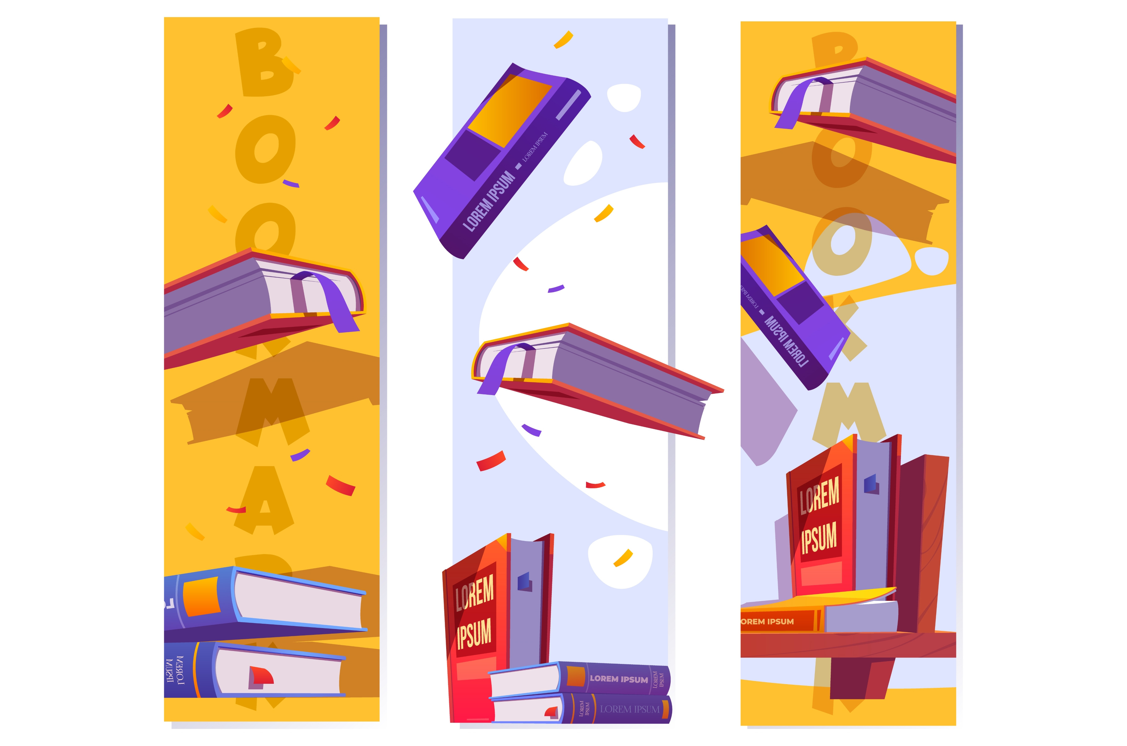 Bookmarks or banners template with, an Object Graphic by art PVP - market