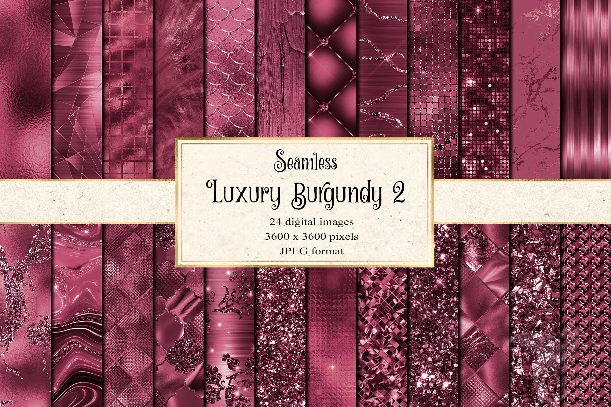 Luxury Burgundy Textures, a Texture Graphic by Digital Curio