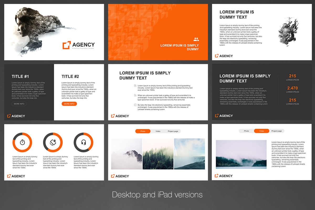 Agency PowerPoint Template, a Presentation Template by HiSlide.io