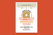 Donuts poster template, a Flyer Template by EDT.Graphics