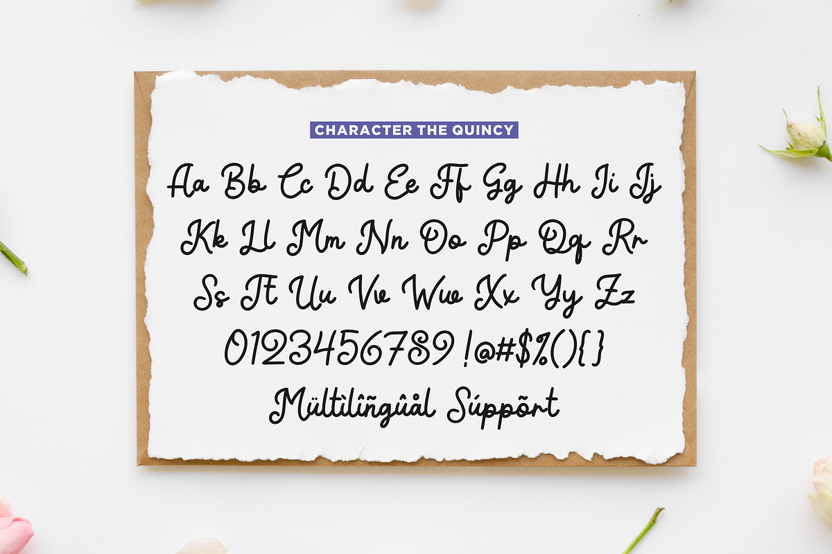 The Quincy, a Script Font by Essentials Studio | Creative Market