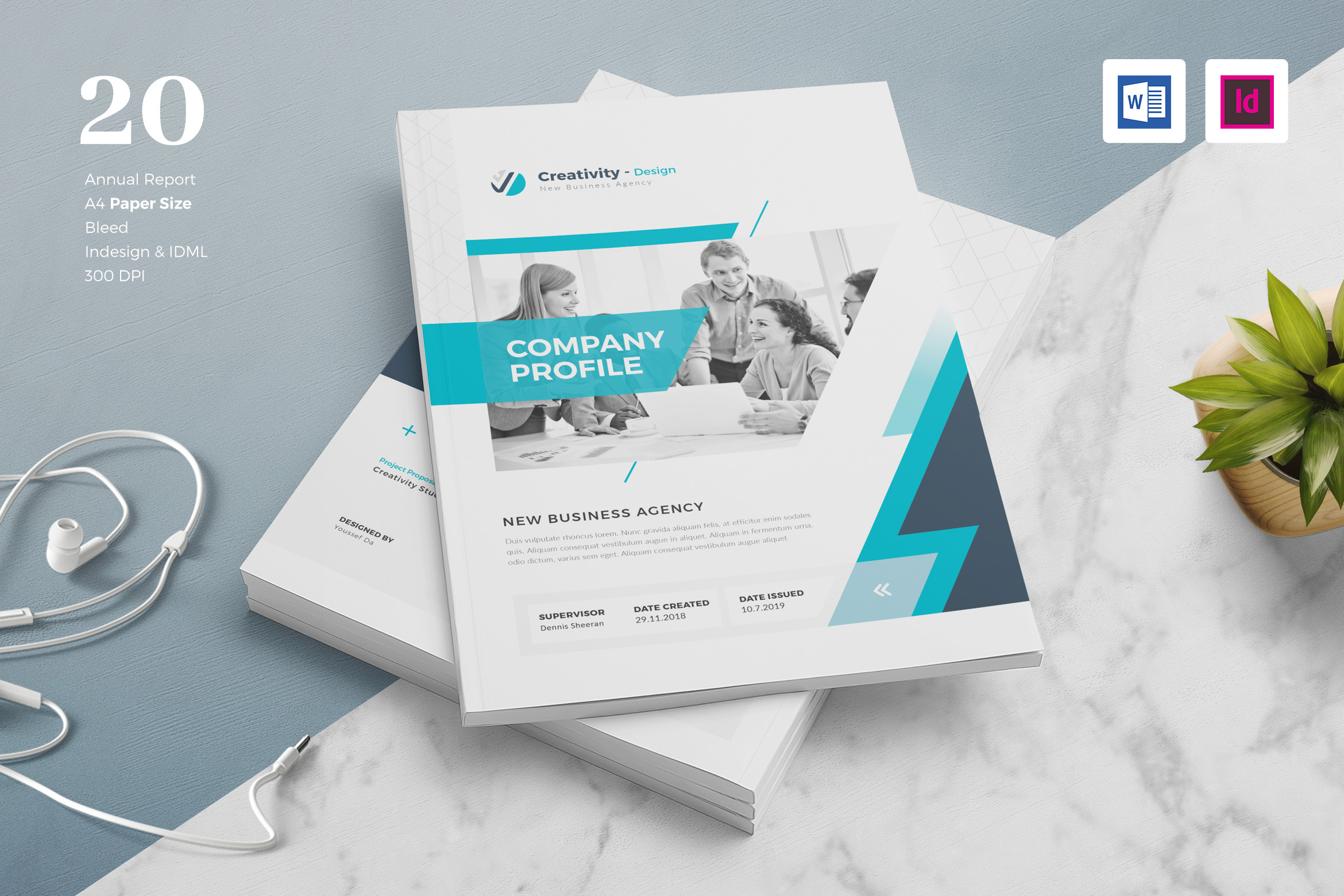 Company Profile | Word Template, a Brochure Template by Creativity ...