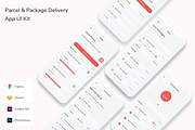Parcel & Package Delivery App UI Kit, an UI Kit Template by Betush