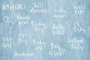 Baby Calligraphy Vector and Overlays, a Graphic by Irina Vascovet