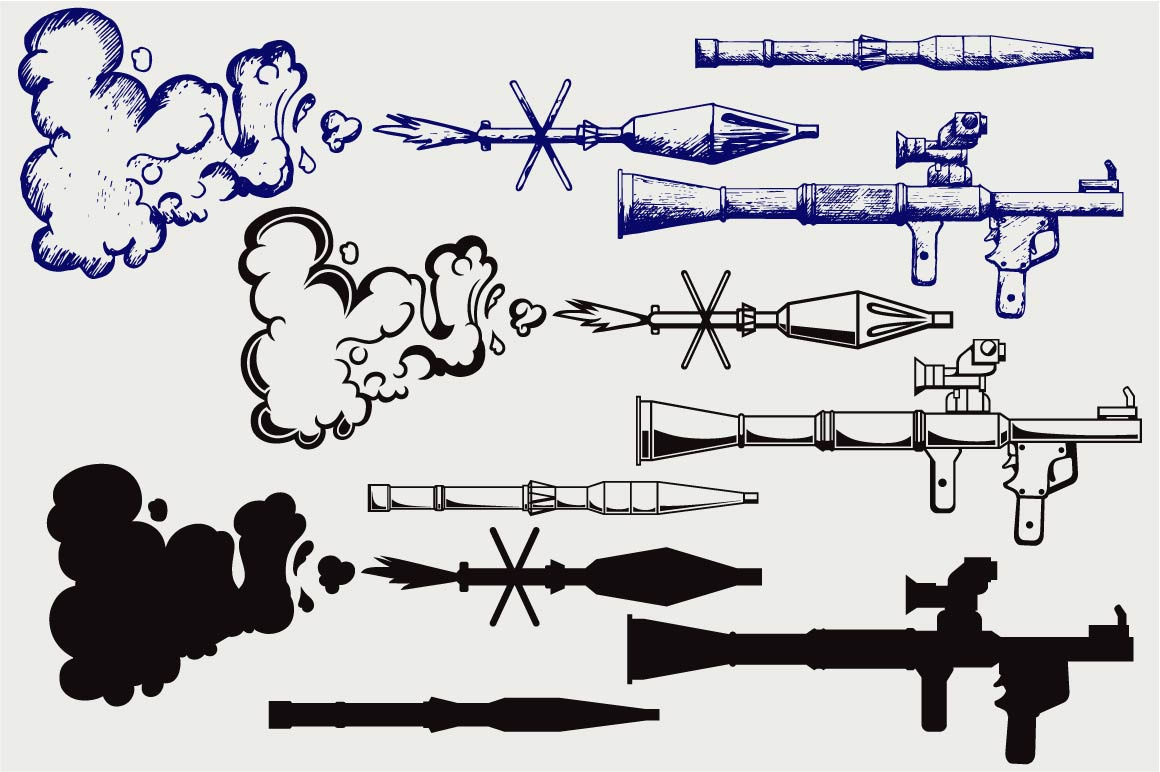 Anti-tank - RPG 7 SVG, an Icon by LineworkStock