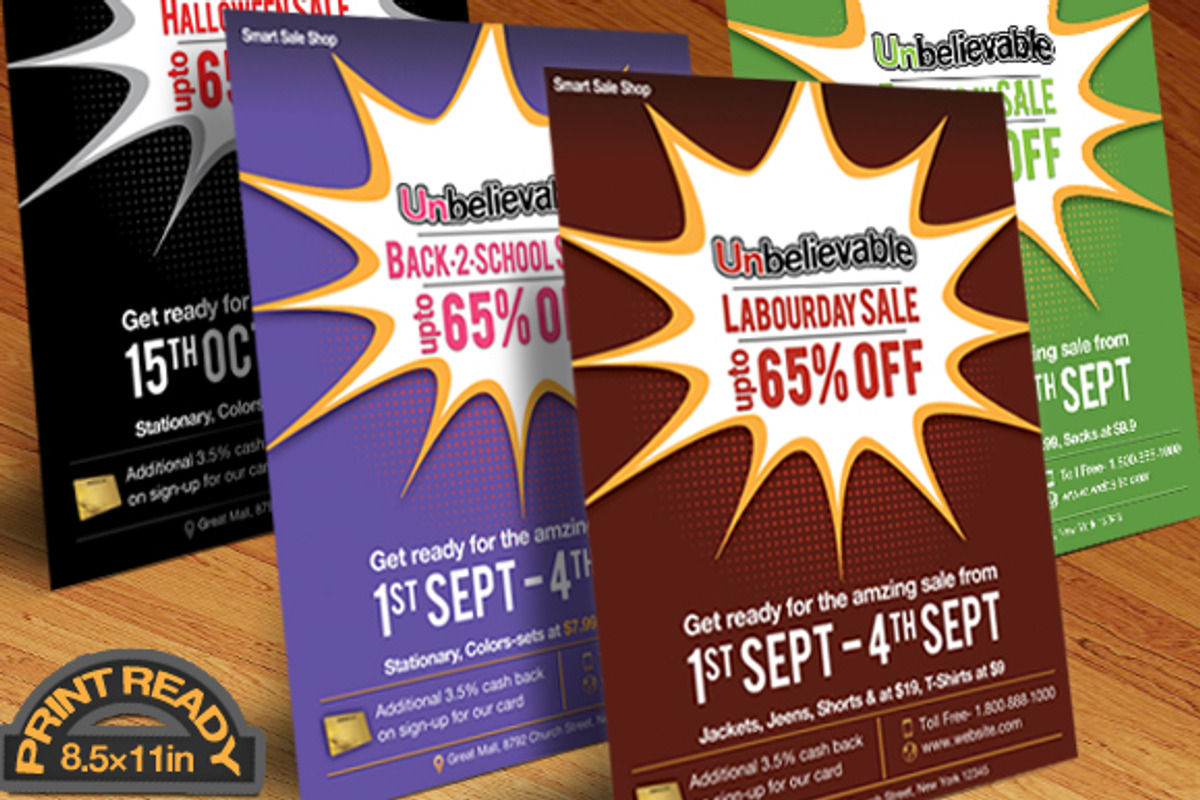 Any Event Day Sale Flyer, Poster, a Flyer Template by Aabhaas