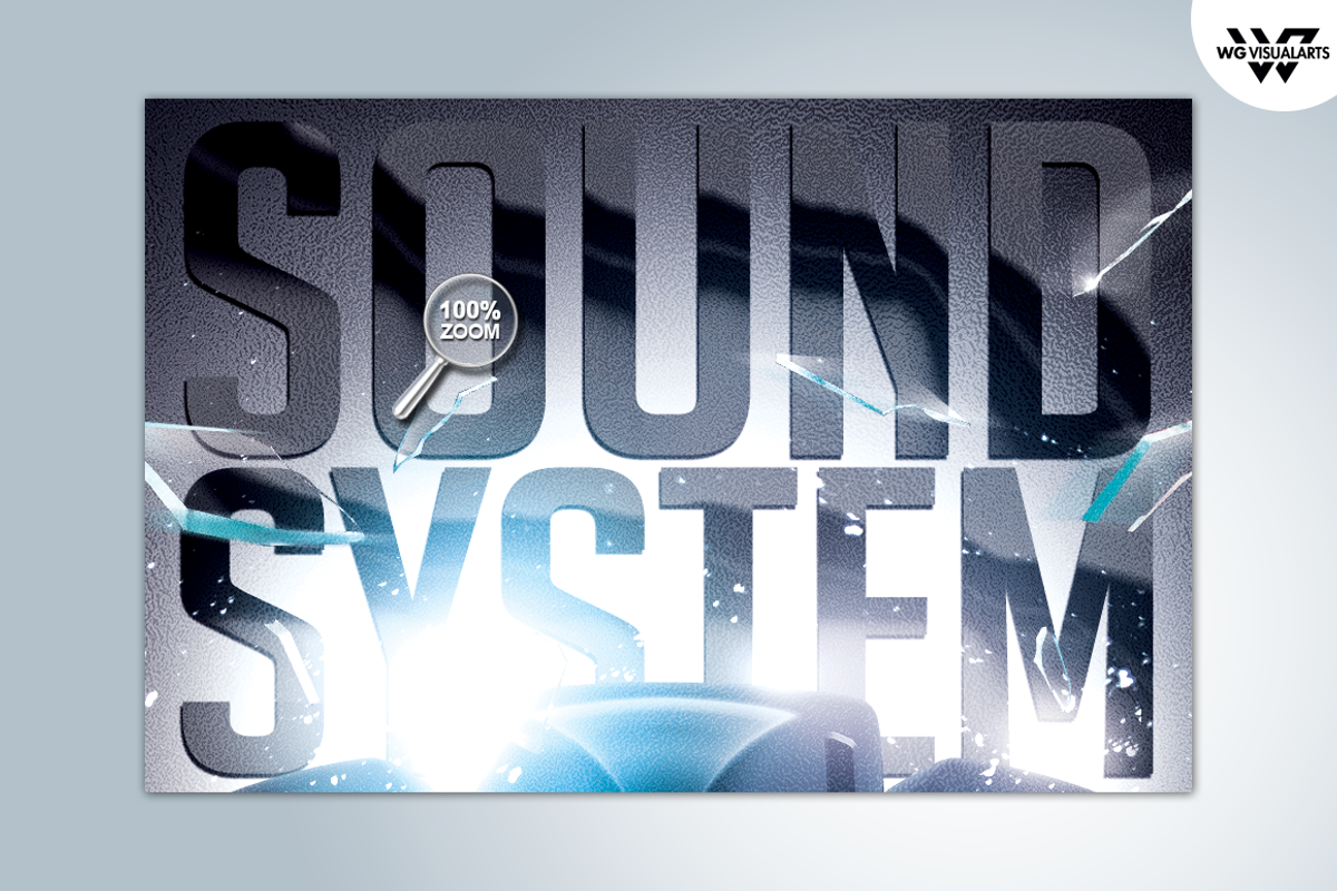 SOUND SYSTEM Flyer Template, a Flyer Template by WG DESIGN