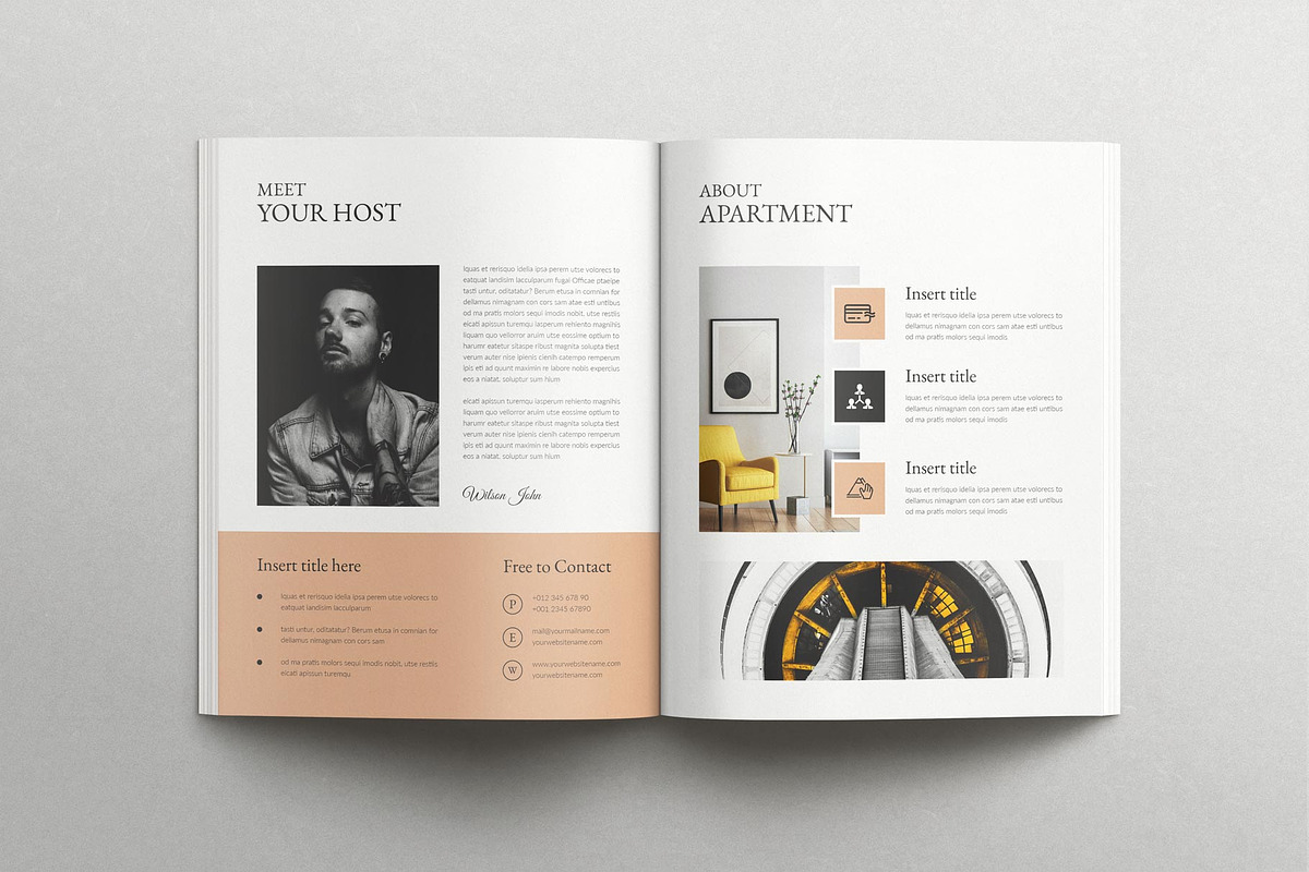 Welcome Book Template, a Magazine Template by TemplatesForest