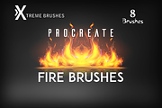 Procreate Fire Brushes, a Brush Add-On by Extreme Brushes