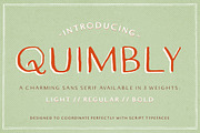 Quimbly Font Trio, a Sans Serif Font by Magpie Paper Works