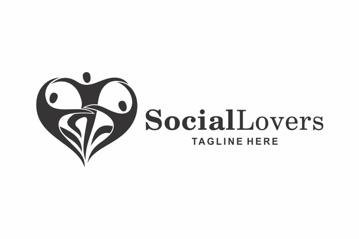 Social Lovers Logo, a Branding & Logo Template by MotionMount
