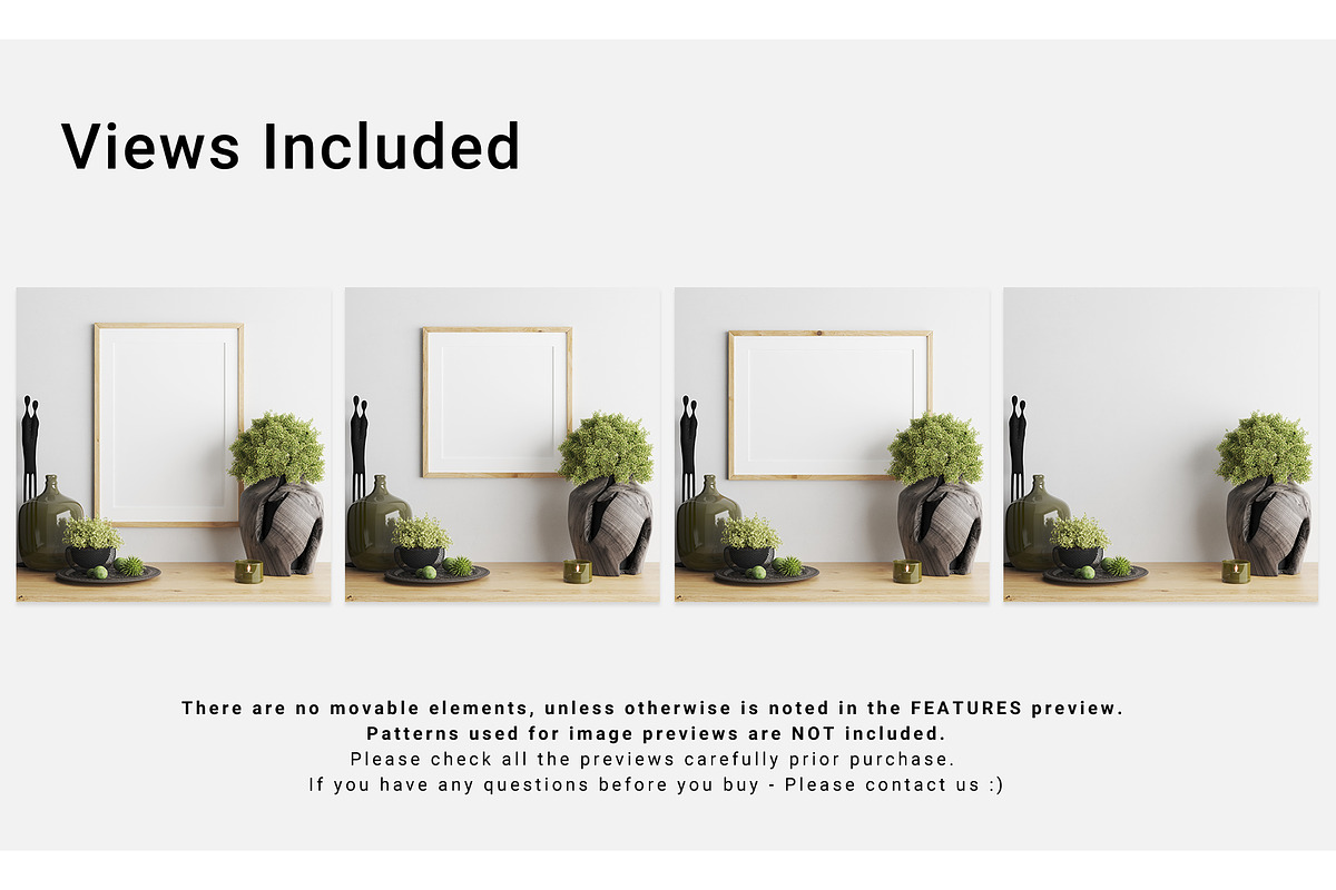 3 Shapes of Frame Mockup, a Product Mockup by mock-ups