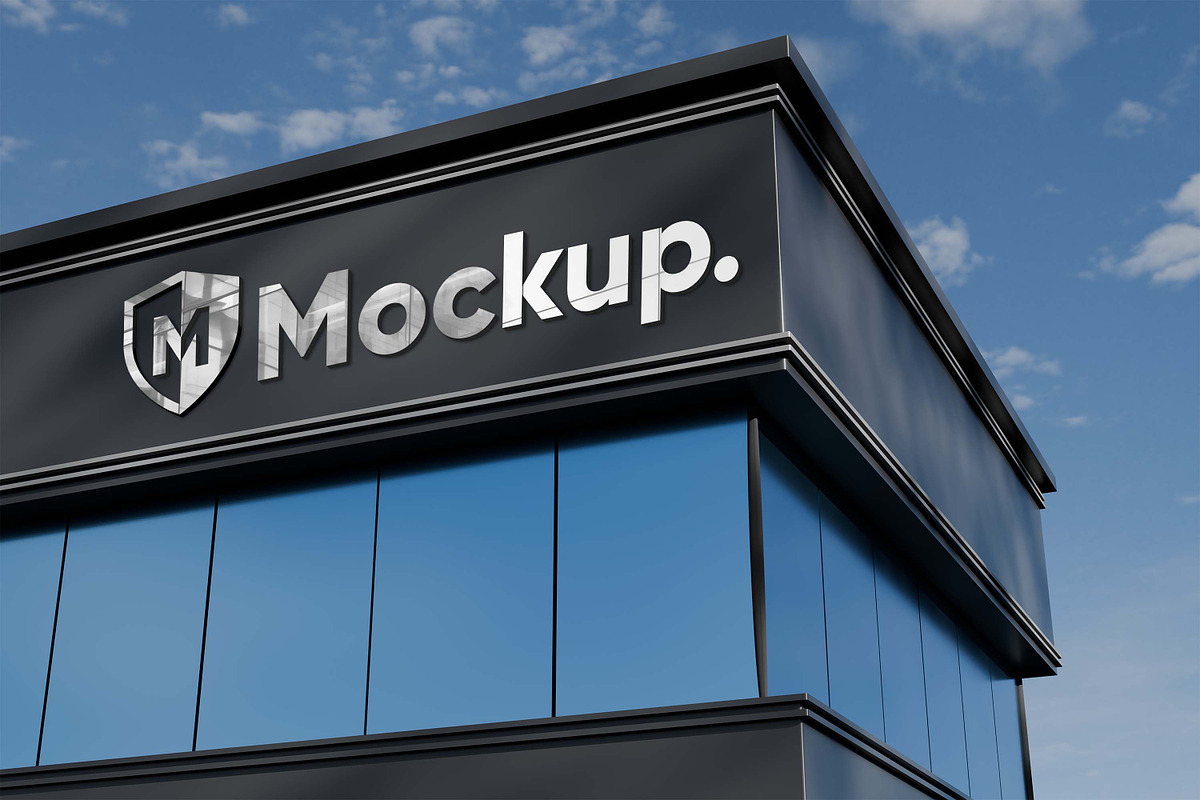 High Quality 3D Logo Mockup, an Advertising Mockup by Momogi