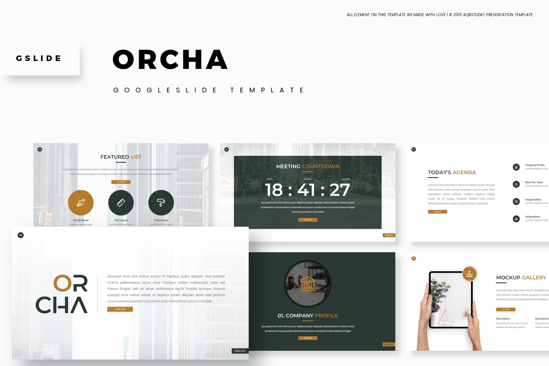 Orcha - Google Slide Template, a Presentation Template by AQR Studio