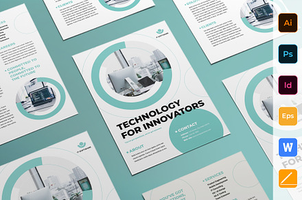 IT Software Poster | Flyer Templates ~ Creative Market