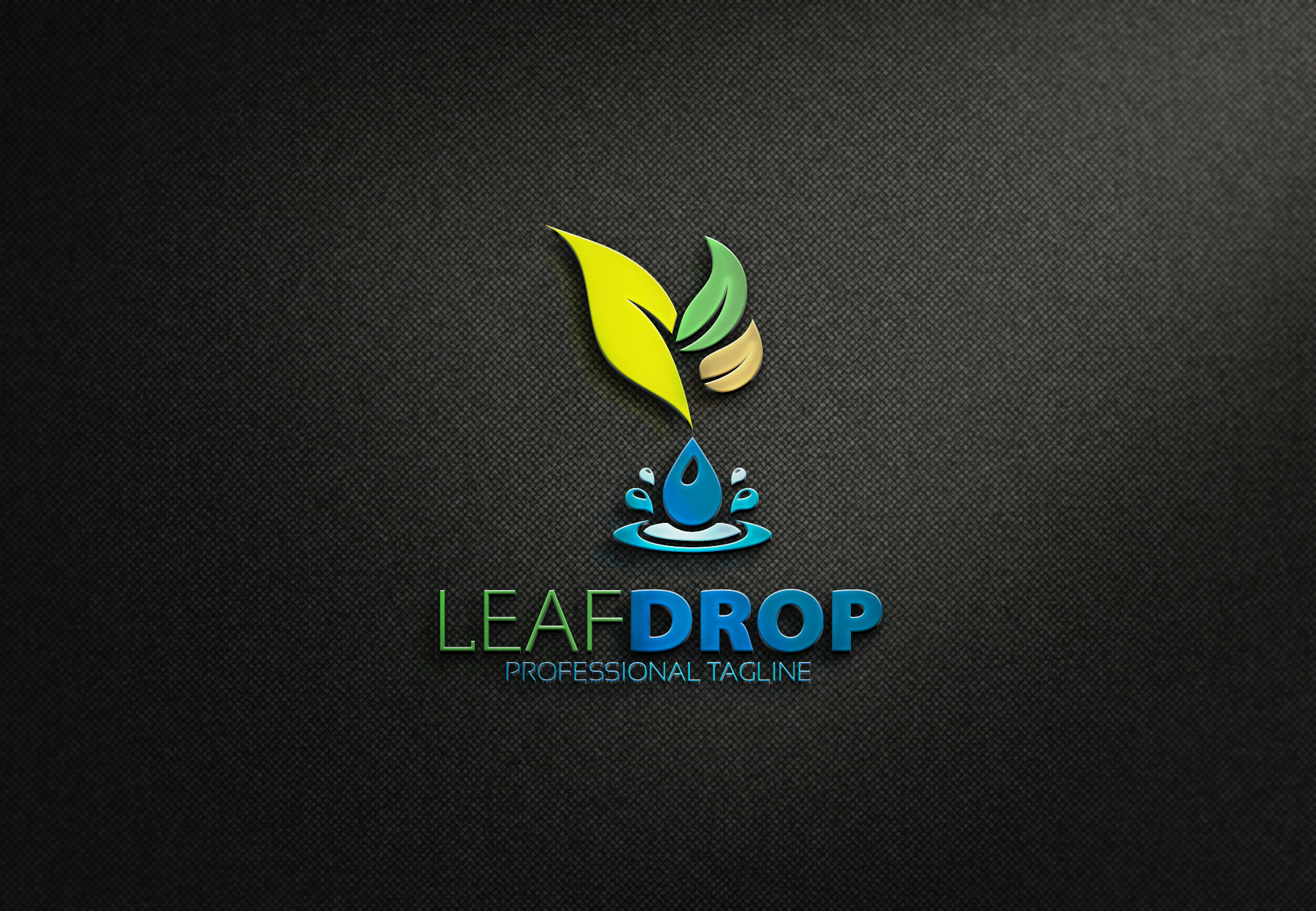 Leaf Drop Logo, a Branding & Logo Template by essegraphic