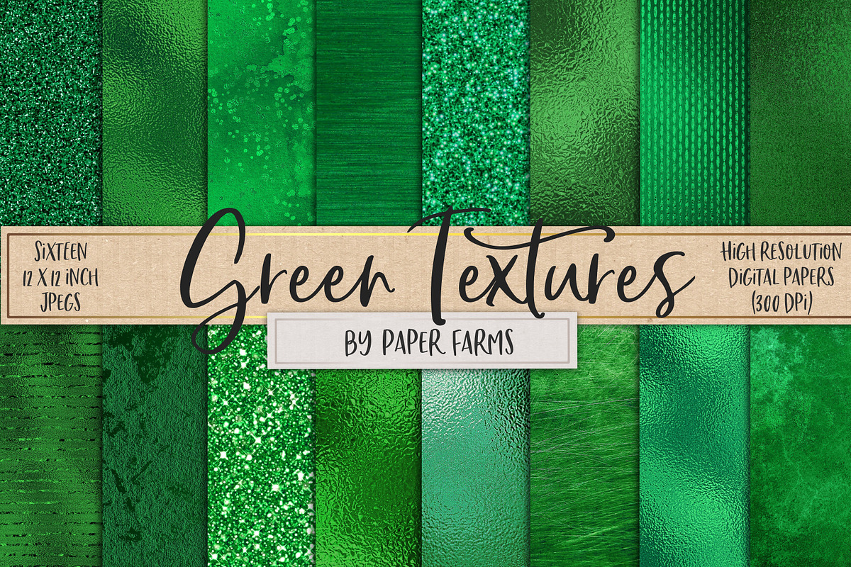 Green Textures, a Texture Graphic by Paper Farms | Creative Market