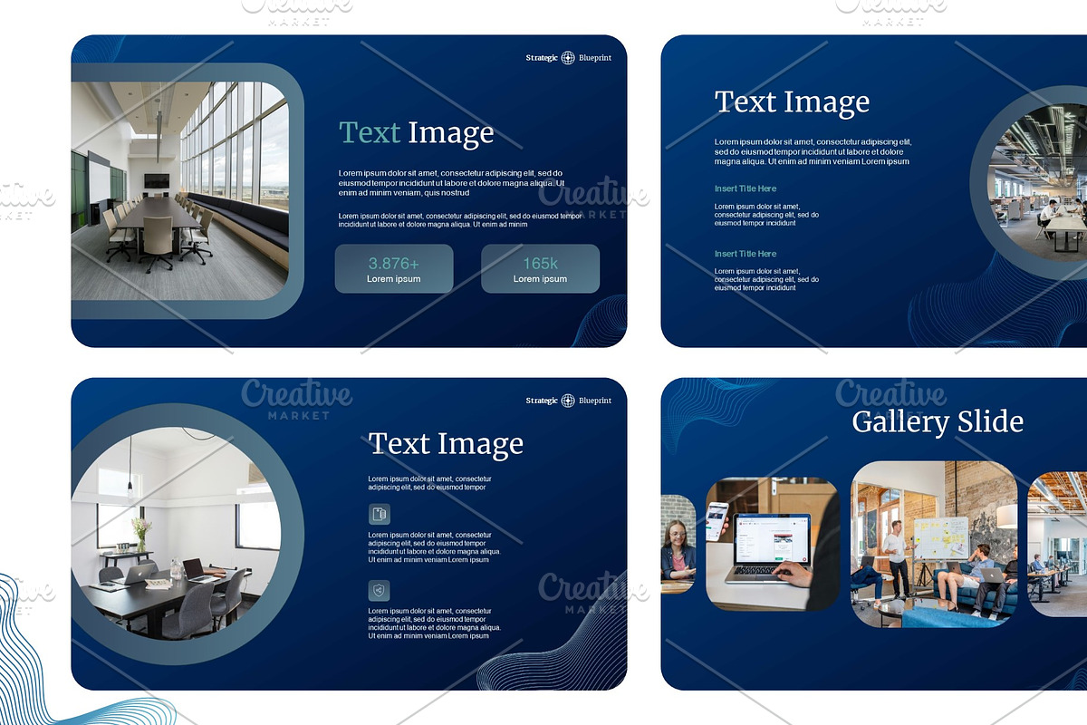 Blueprint Business Presentation, a Presentation Template by Interpitch